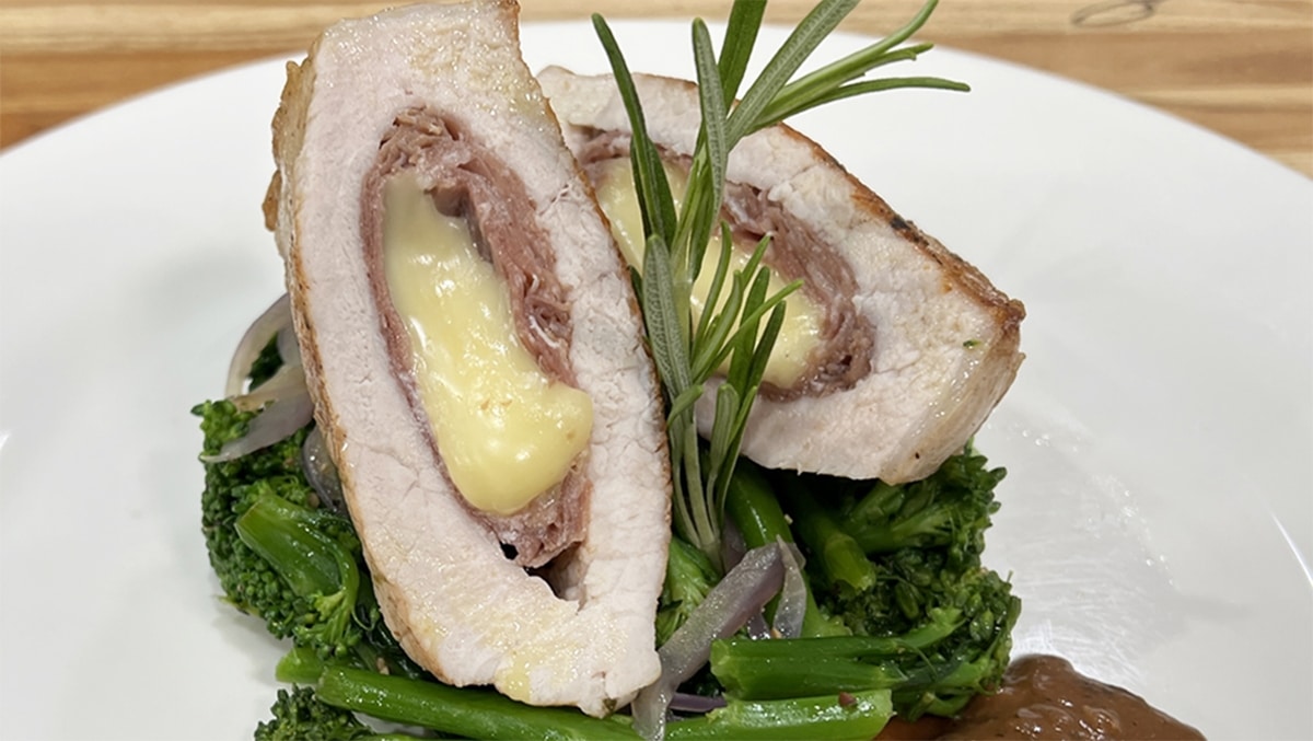 Stuffed Pork Chops Cordon Bleu Style! | Chef Jean-Pierre