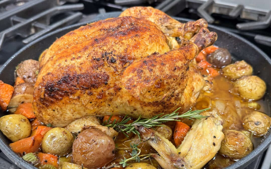 Amazing Cast Iron Skillet Roasted Chicken | Chef Jean-Pierre