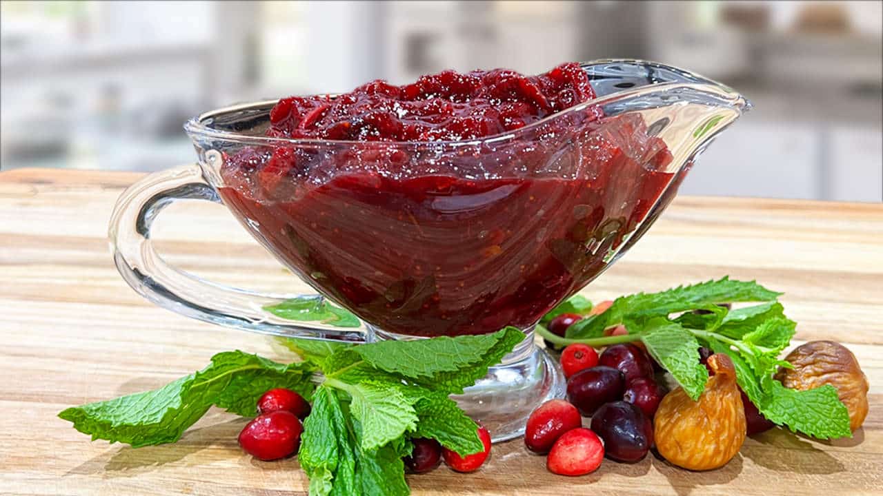 Rich And Robust Cranberry Sauce With Figs | Chef Jean-Pierre
