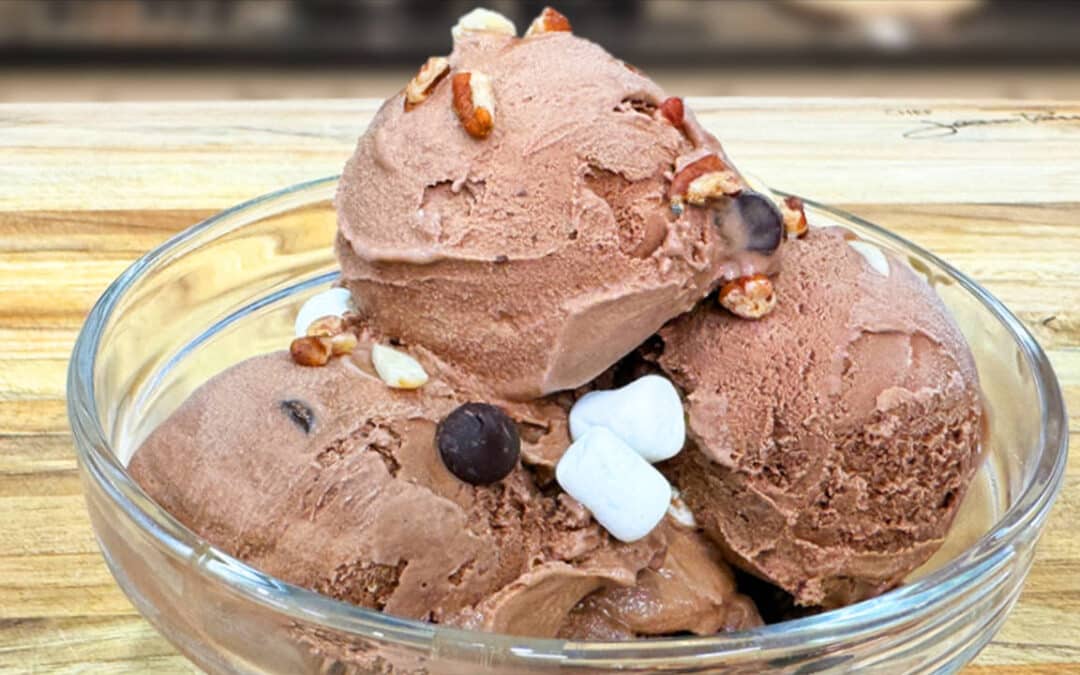 Homemade Rocky Road Ice Cream Recipe!