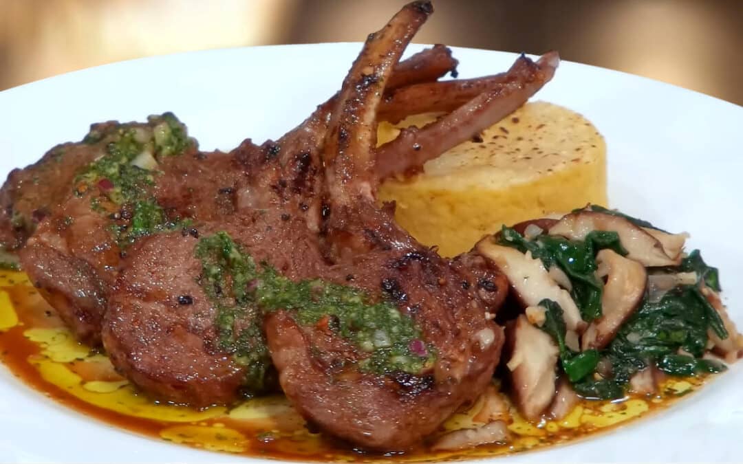 Lamb Chops Recipe With A Pesto Sauce: Irresistible