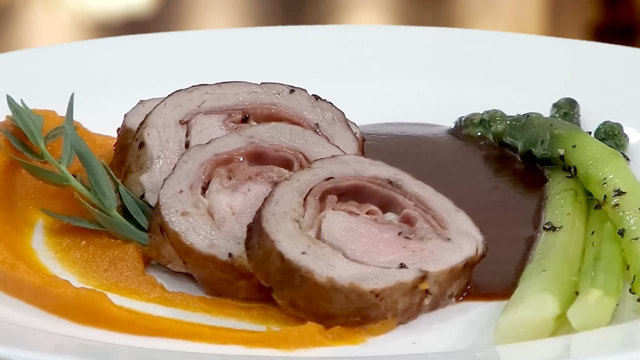 Easy Pork Cordon Bleu With A Red Wine Reduction Sauce