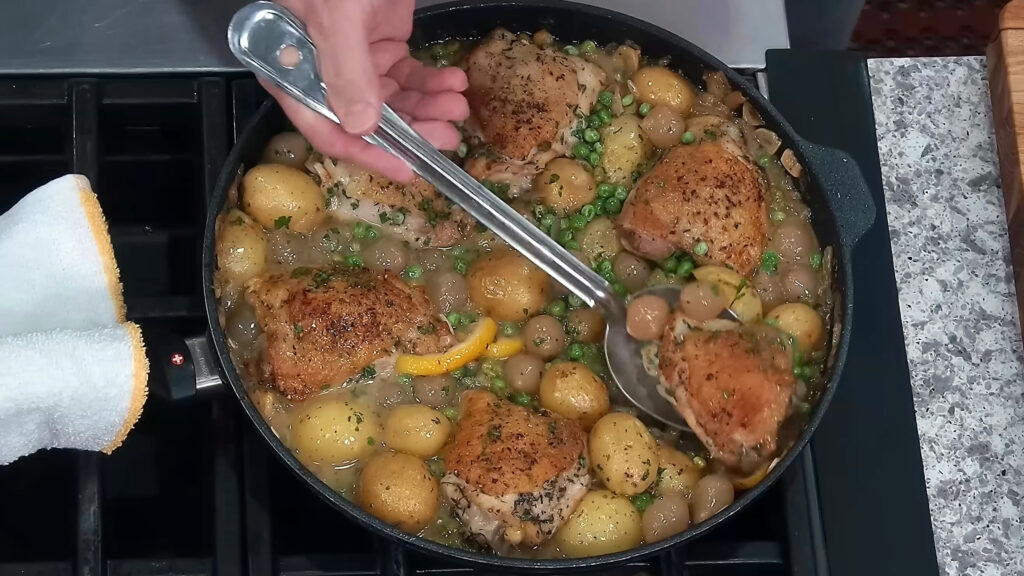 Easy Chicken Vesuvio: Crispy, Lemony, One-Skillet Wonder